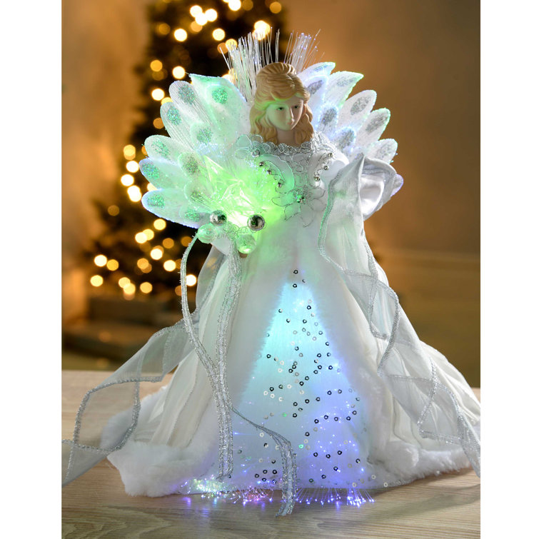 The Seasonal Aisle Fibre Optic Angel Christmas Tree Topper And Reviews
